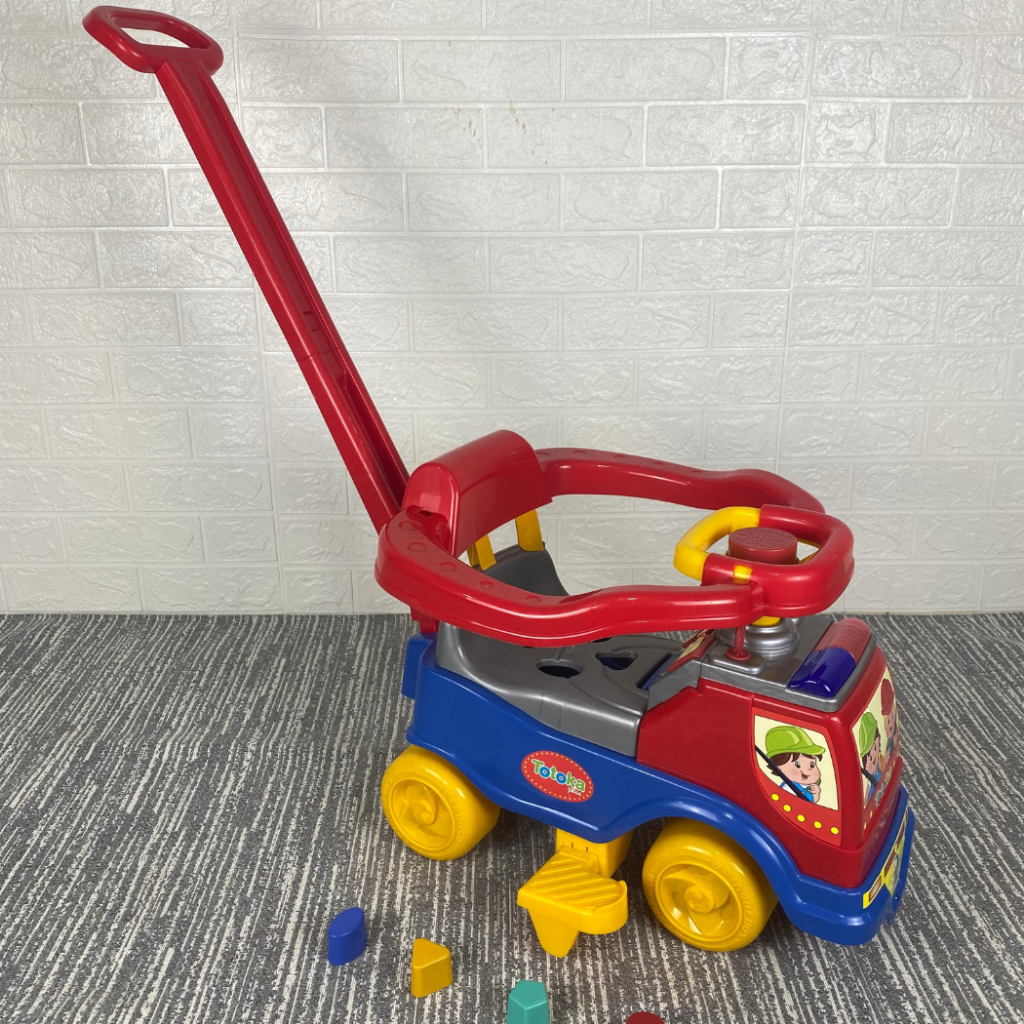 Totoka Triciclo Infantil Com Proteção Nas Laterais Rosa e Azul Plus ...