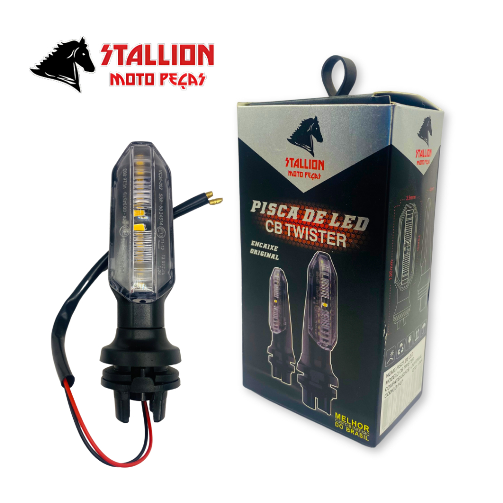 Pisca Led CB Twister Titan 160 Encaixe Original Stallion | Shopee Brasil