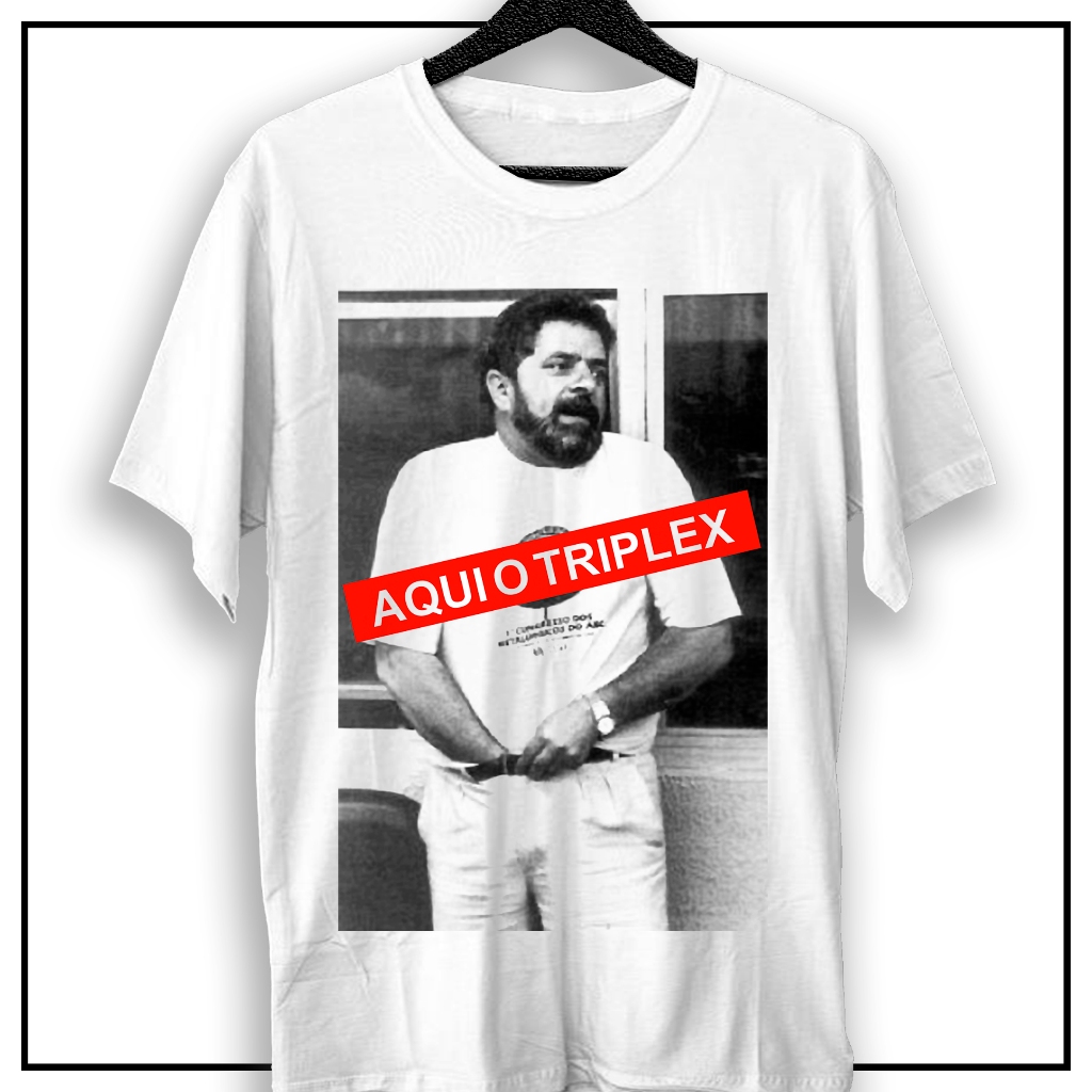 Camisa pt camiseta lula Triplex | Shopee Brasil