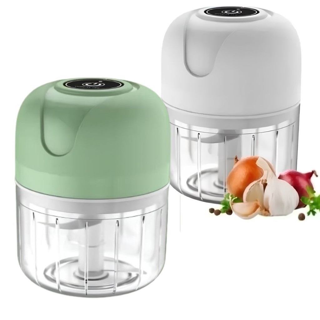 Mini Processador Elétrico de Alimentos Portátil com 3 lâminas de aço ...