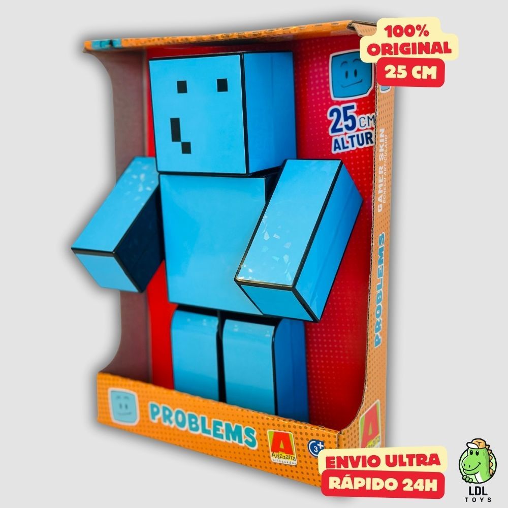 Boneco Articulado Turma Do Problems 25cm Minecraft Gamer Youtuber ...