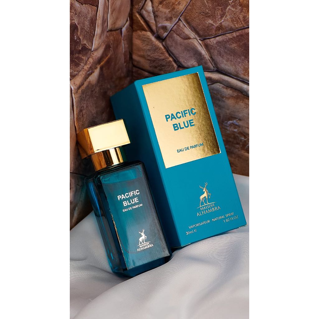 Perfume Árabe Alhambra Pacific Blue - 30ml | Shopee Brasil