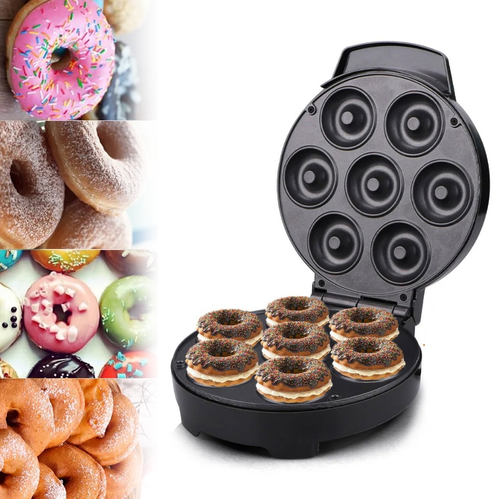 Máquina De Donuts Rosquinhas 7 Donuts Elétrica 110V Café da Manhã Sobremesa | Shopee Brasil