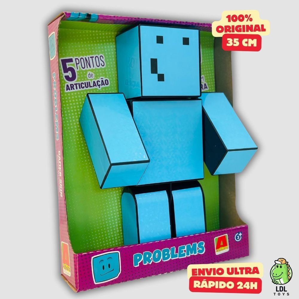 Boneco Turma Do Problems Youtuber Minecraft Articulado Gamer Problems ...