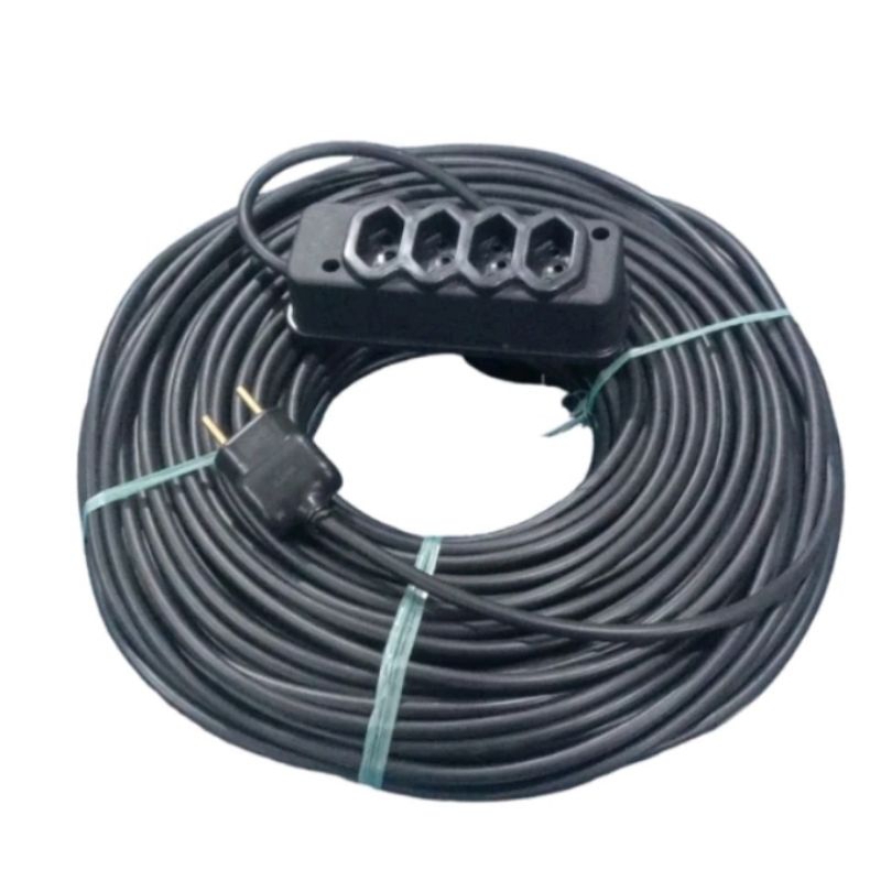 EXTENSÃO ELÉTRICA CABO PP 2X4.00MM 40 METROS PLUG 2 PÓLOS 10A TOMADA ...