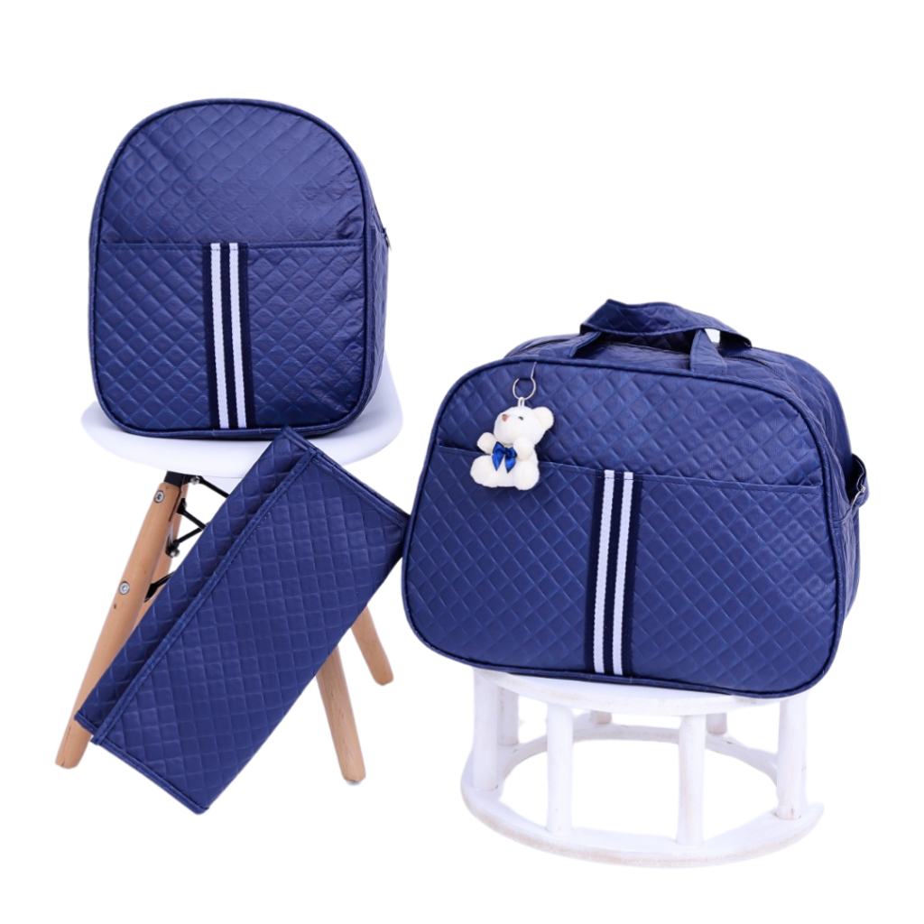 Bolsa de Bebê Saída Maternidade Menino Menina Kit Com 3 Peças | Shopee ...