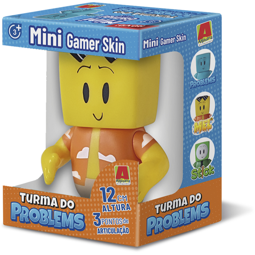 Boneco Minecraft Problems Mel Youtuber Mini 12cm Vinil | Shopee Brasil