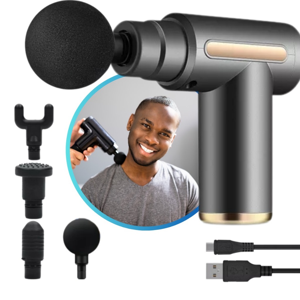Pistola Massageadora Elétrica Miofascial Corpo Fisioterapia | Shopee Brasil