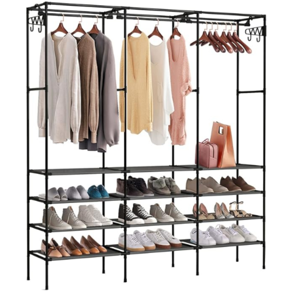 Guarda Roupa Organizador Sapateira Arara Cabideiro Multiuso Lavavel ...