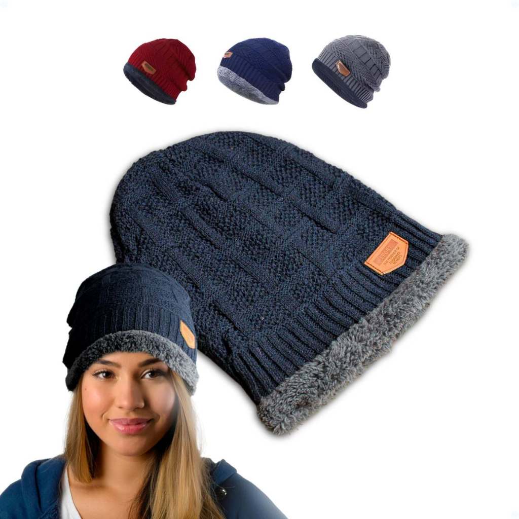 Touca De Frio Gorro Premium Inverno Toca Forrada Masculina Feminina ...