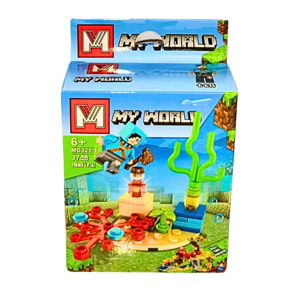 Blocos de montar Minecraft My World Monta e Desmonta presente crianças ...