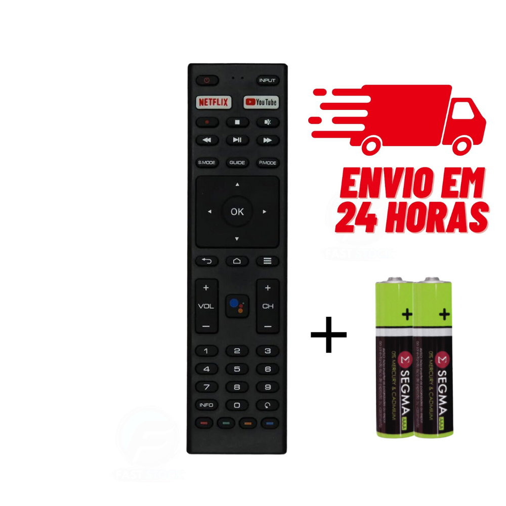 Controle Para JVC Smart Tv Teclas Netflix Youtube | Shopee Brasil