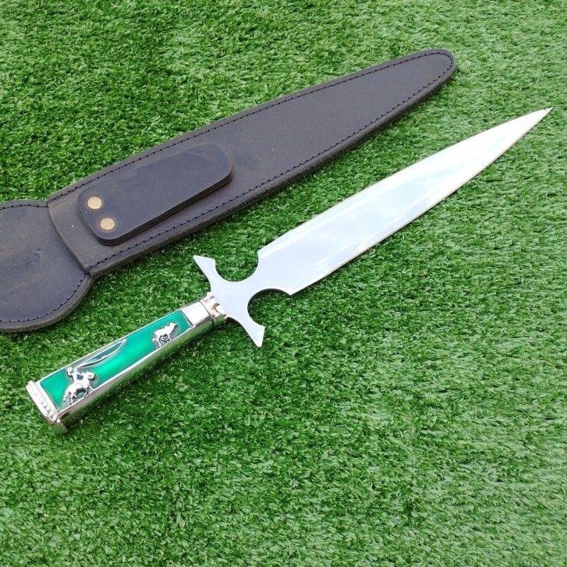 Faca Adaga Premium inox Laçador Fio duplo 12" | Shopee Brasil