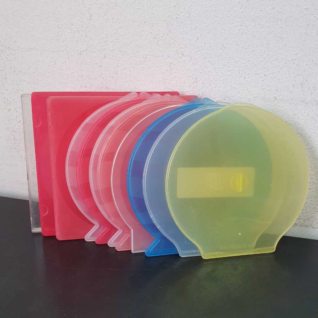 Kit c/ 11 Jewel Case Slim Para CD Estojo Caixa Plástica Cores Diversas ...