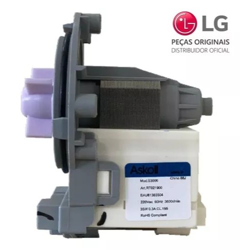 BOMBA DE DRENAGEM LAVA E SECA LG 220V 35W EAU61383504 | Shopee Brasil