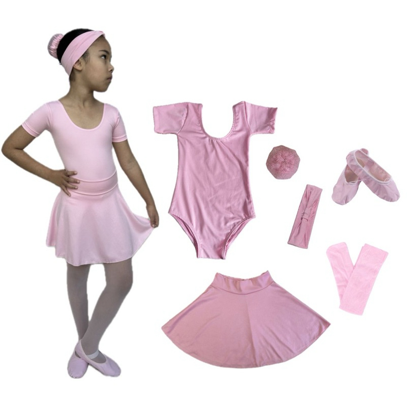 Kit Ballet Infantil e Juvenil - 6 itens/ uniforme para dança completo ...