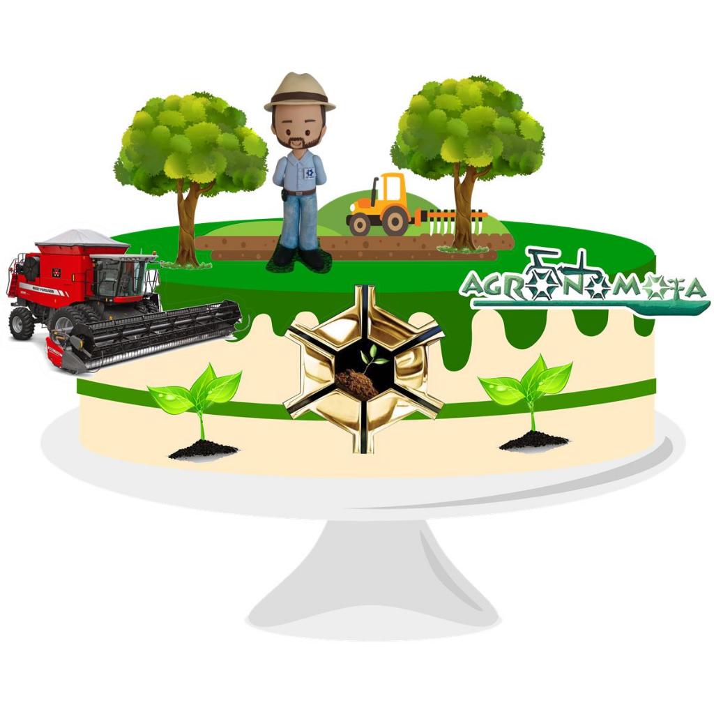 Topo De Bolo Topper Agronomo | Shopee Brasil