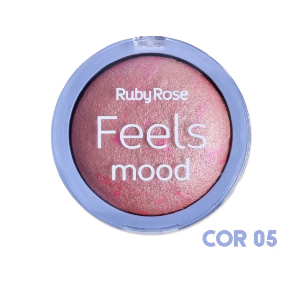 Blush Marble Feels Mood Cintilante Glow Ruby Rose | Shopee Brasil