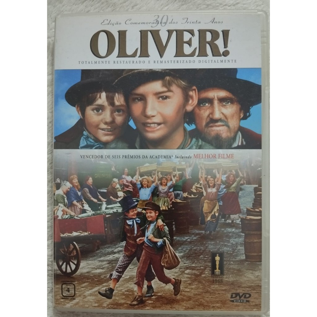 DVD Oliver Totalmente Restaurado e Remasterizado Digitalmente | Shopee ...
