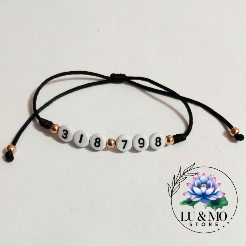 Pulseira Grabovoi Regulável Sequência Abundância Financeira 318.798 Códigos Numéricos Místicos e ...