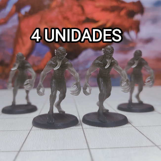 Miniatura RPG Ghoul Carniçal Criatura d&d Dnd Dungeons and Dragons ...