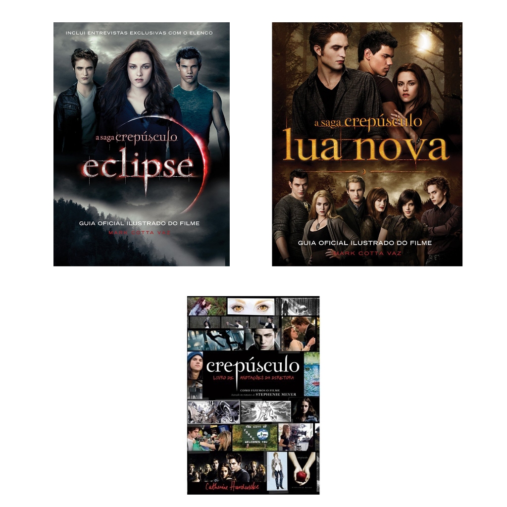 A Saga Crepúsculo - Guia Oficial Ilustrado do Filme Lua Nova e Eclipse + Crepúsculo Livro de ...