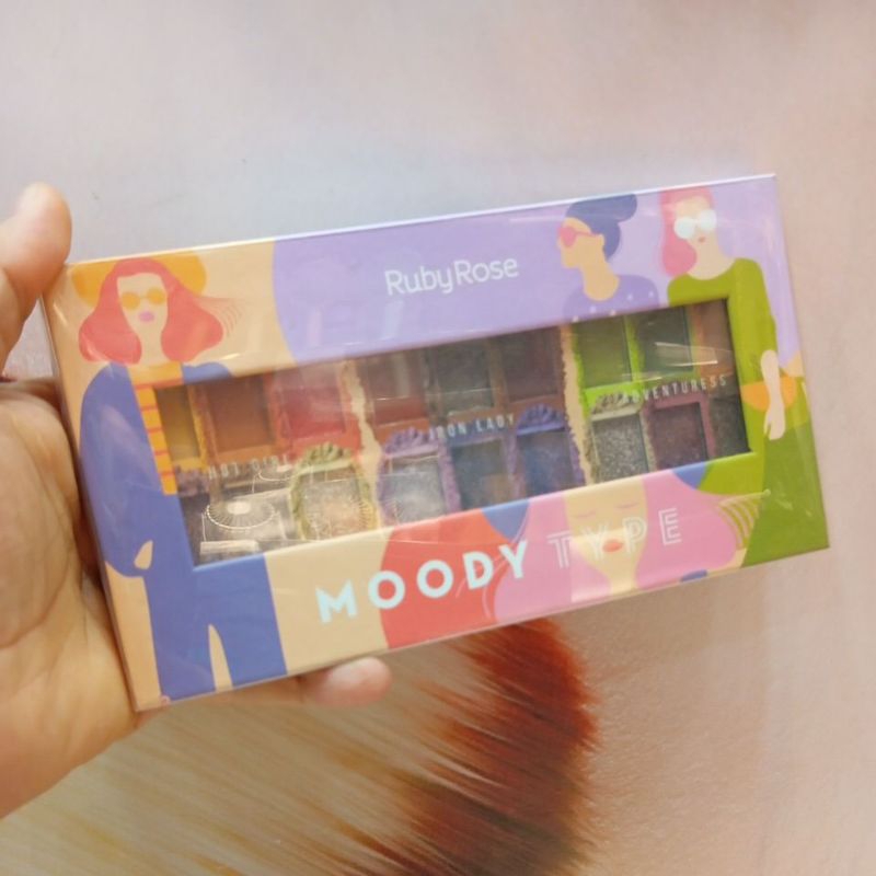 Paleta de Sombras Moody Type Ruby Rose HB1054 | Shopee Brasil