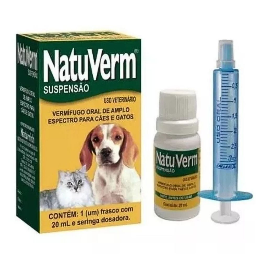 Vermífugo Natu Verm Suspensão Liquido 20 Ml | Shopee Brasil