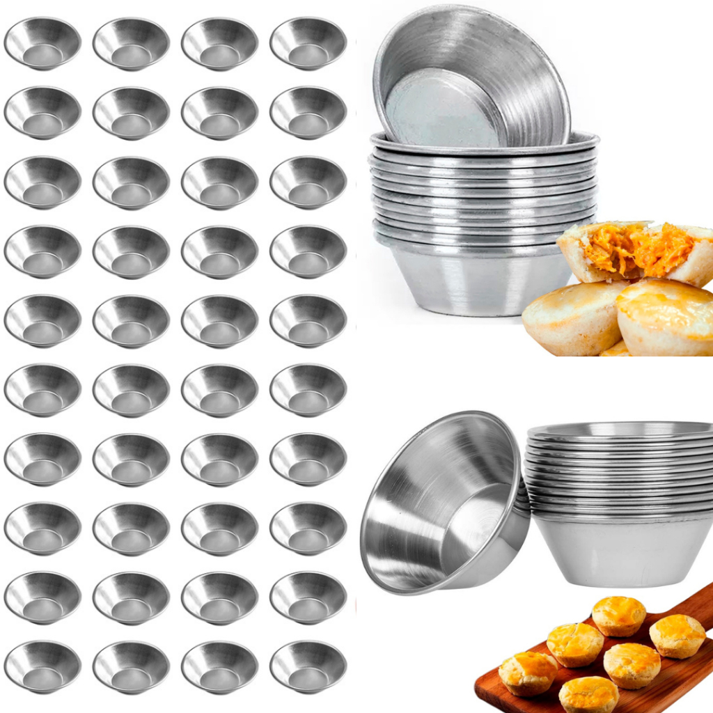 60 Formas de Empada Nº3 Forminha Mini Empadinha Salgados | Shopee Brasil
