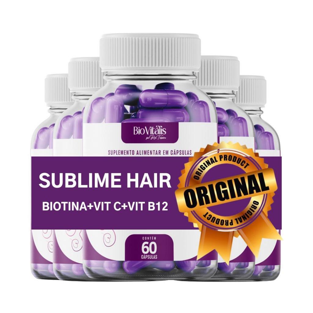 5 Sublime Vitamina Para Tratamento Capilar Biovitalis OORIGINAL anti-queda | Shopee Brasil