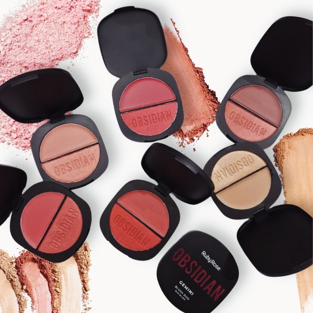 Blush Duo Obsidian Gemini Ruby Rose | Shopee Brasil