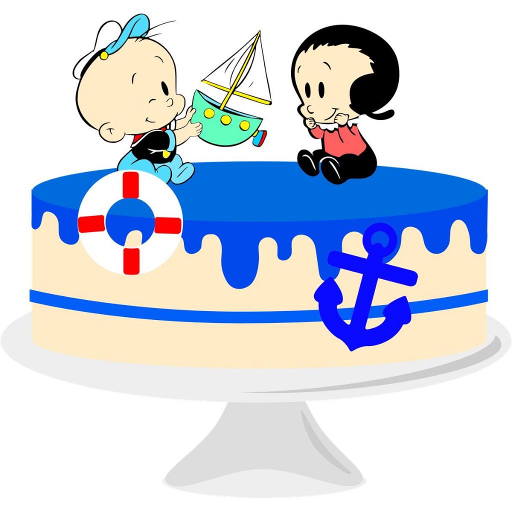 Topo De Bolo Topper Popeye Baby | Shopee Brasil