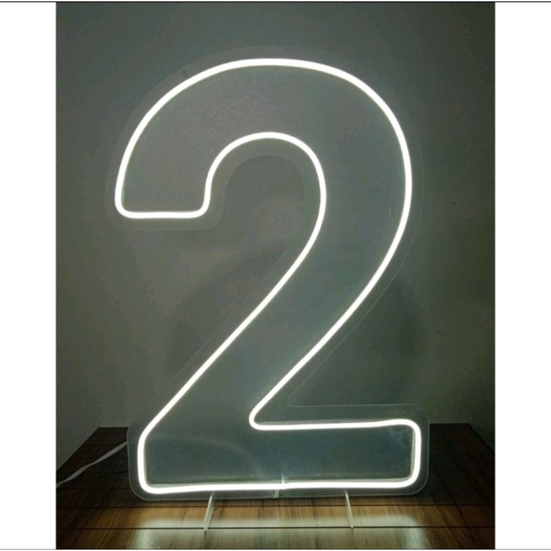 Painel luminoso números - neon led - 50cm - valor para cada número ...