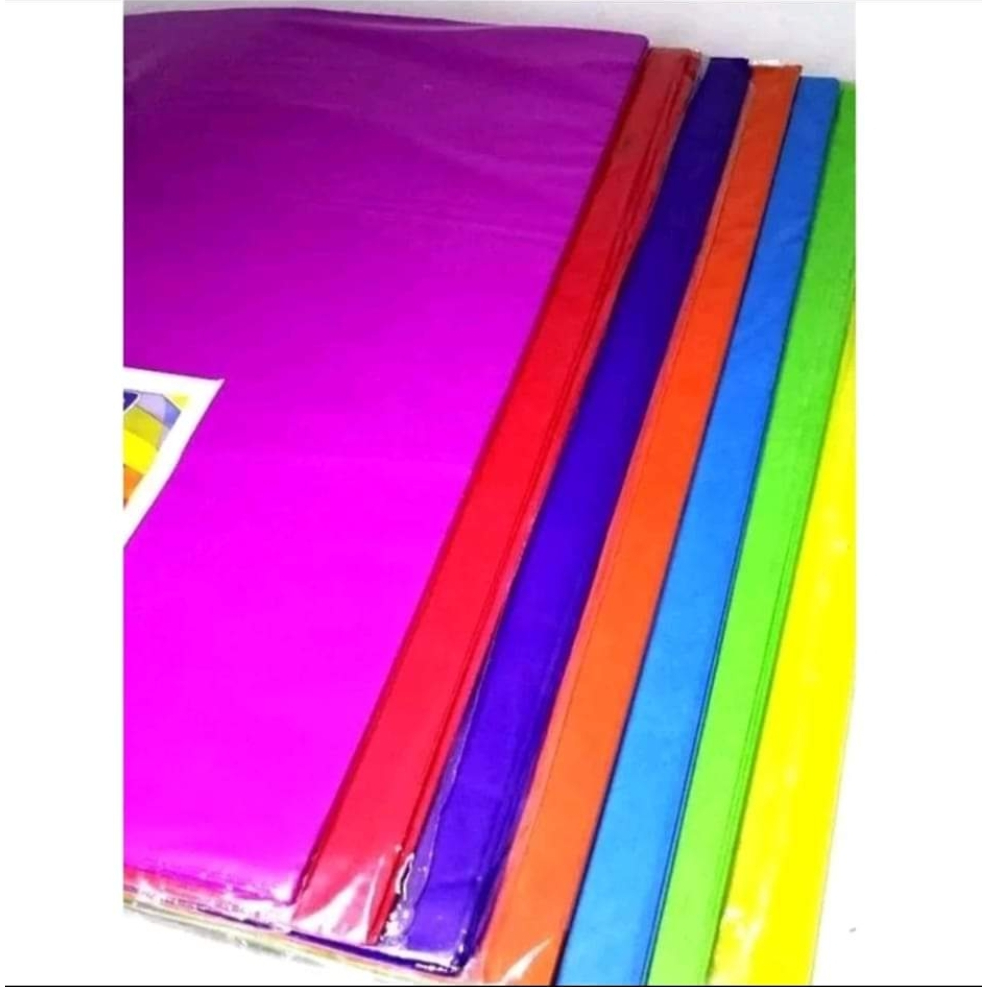 Papel de Seda 50x70 100 Papéis Sortidos | Shopee Brasil