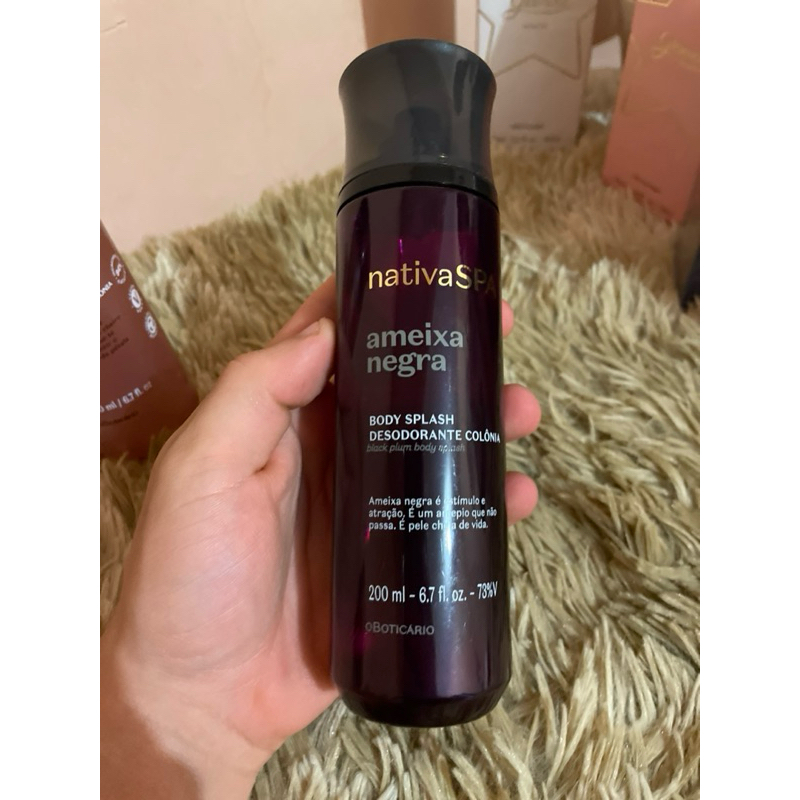 Hidratante Corporal Body Splash Feminino Nativa Spa Ameixa Negra 210ml ...