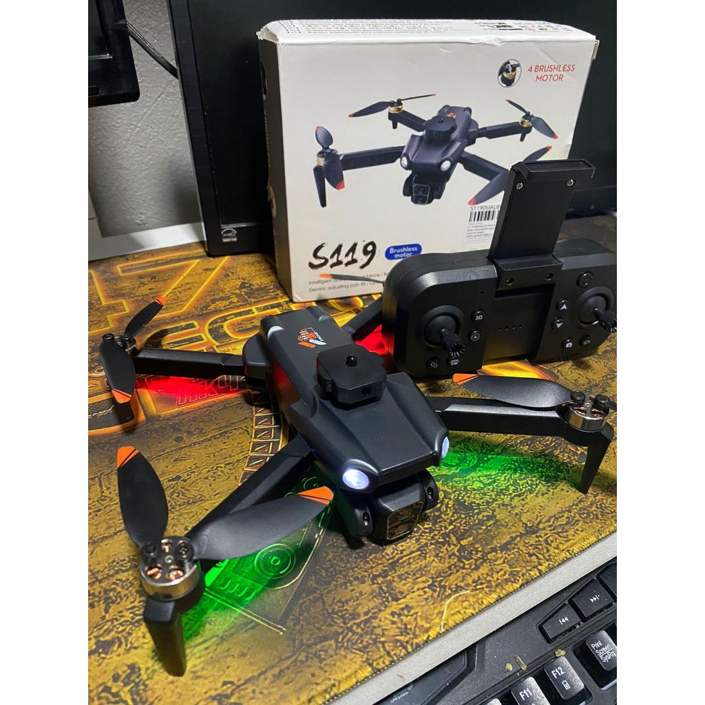 Drone S119, Drone novo duas câmera wifi, Evitar Obstáculo, drone ...