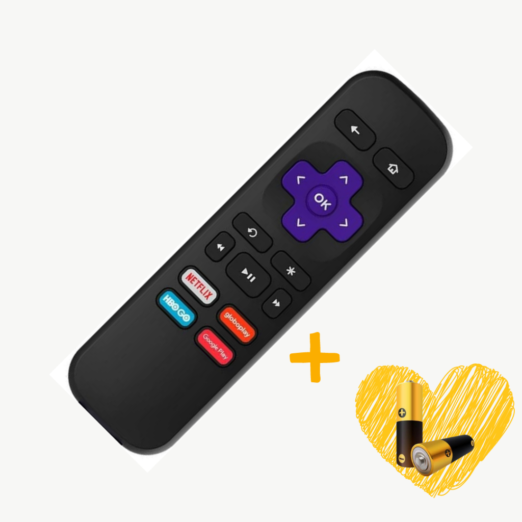 Controle Compatível com Roku Smart TV Modelos Express 3930mx 3930r ...