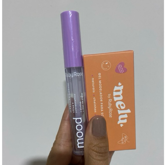 KIT SÉRUM INCOLOR MOOD GEL MODELADOR PARA SOBRANCELHAS MELU RUBY RO ...