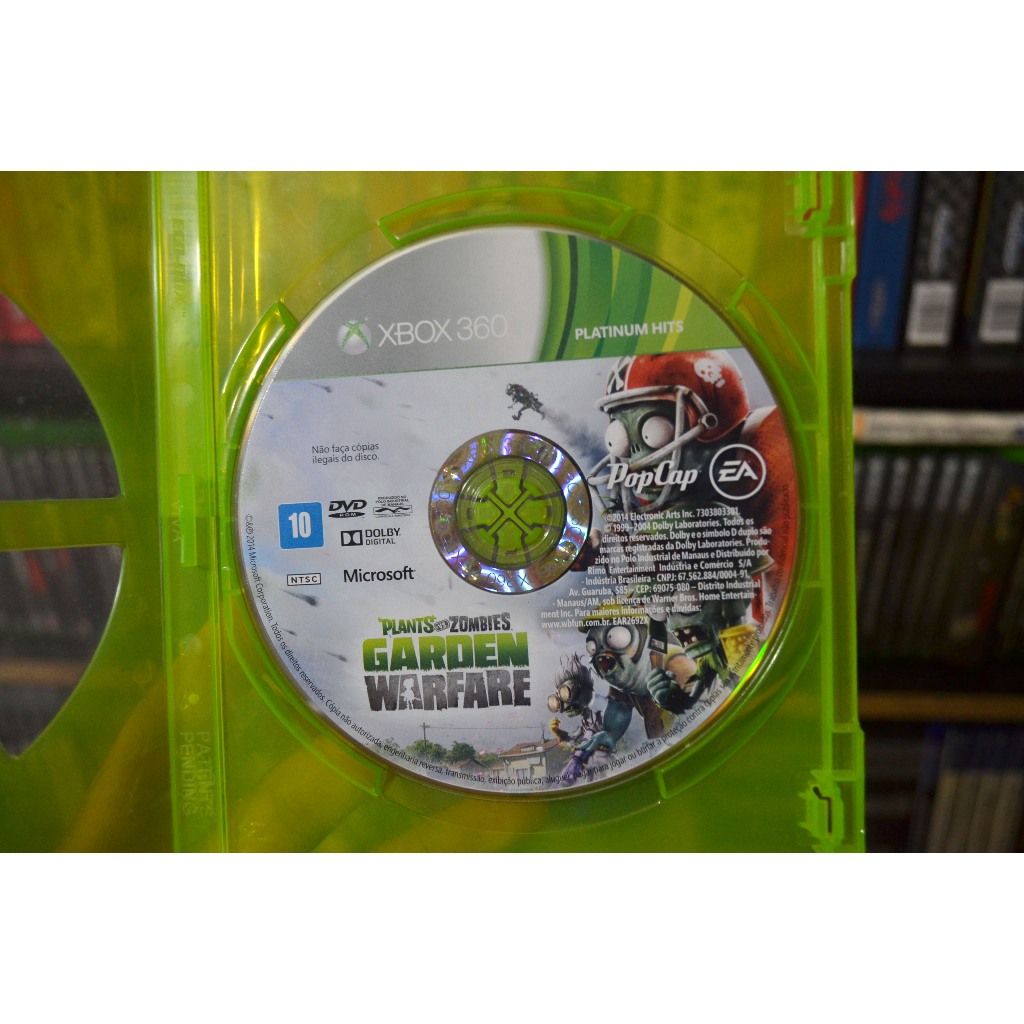 Plants vs Zombies Garden Warfare Xbox 360 Original Físico | Shopee Brasil