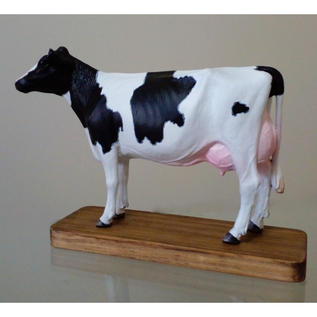 Escultura Realista de Vaca da Raça Holandesa - Fazenda - Agronegócio ...