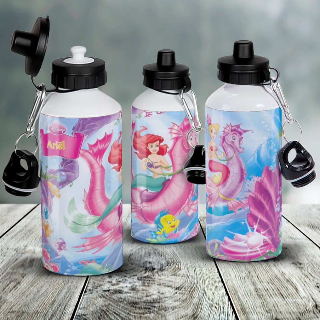 Squeeze de alumínio Infantil 500ml - Personalizada com nome - Ariel ...