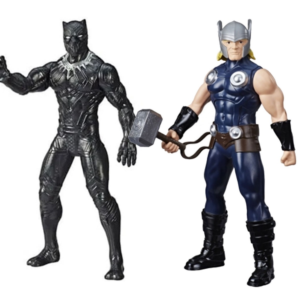 Kit Boneco Thor E Pantera Negra Olympus 24cm | Shopee Brasil