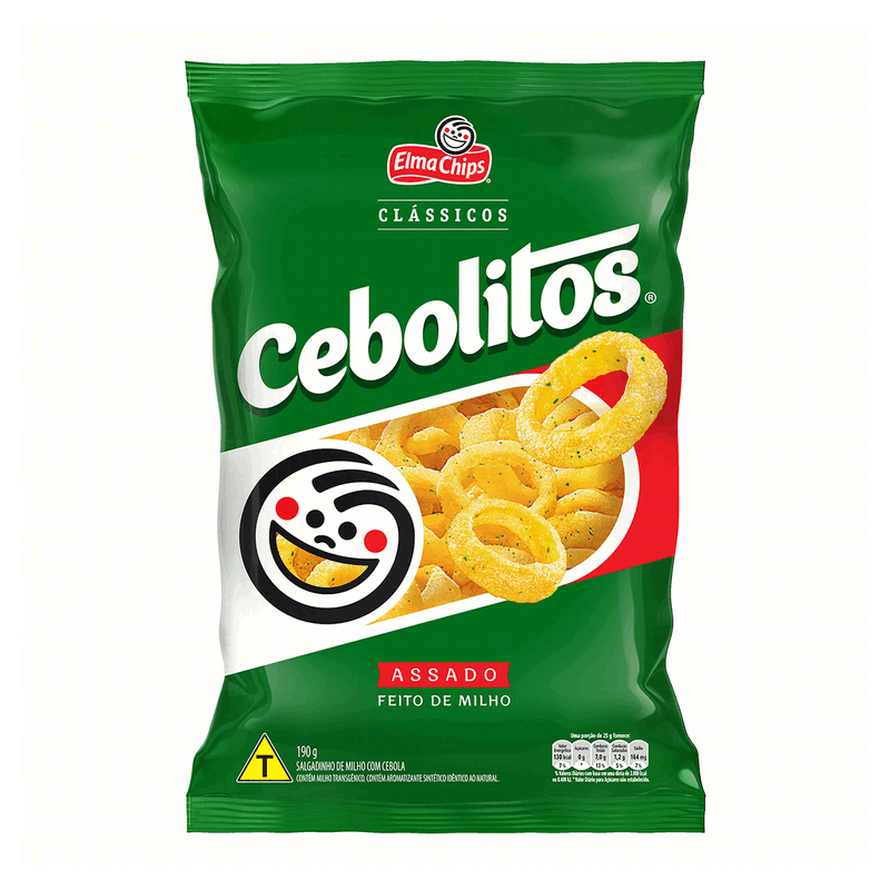 Salgadinho de Milho Elma Chips Cebolitos Clássicos Pacote 190g | Shopee ...