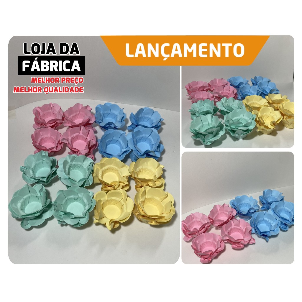 40 Forminhas Flor Para Doces Finos (ENVIO 1 DIA) Forminha Doces Finos ...