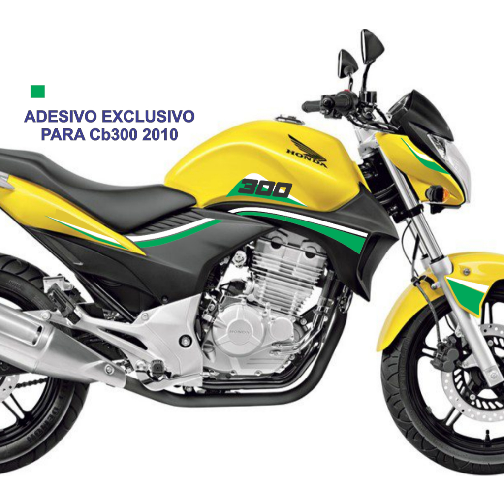 Adesivo CB300 2010 exclusivo jogo completo vinil Automotivo | Shopee Brasil