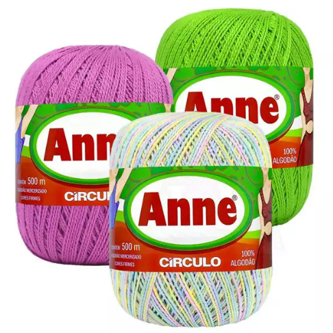 Fio Linha Anne 500 - 147g | Shopee Brasil