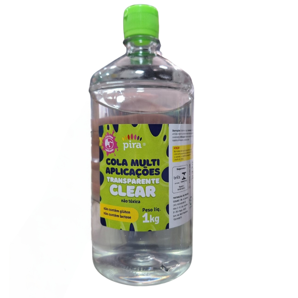 Cola Multiuso Transparente 1kg Atoxica Pira | Shopee Brasil