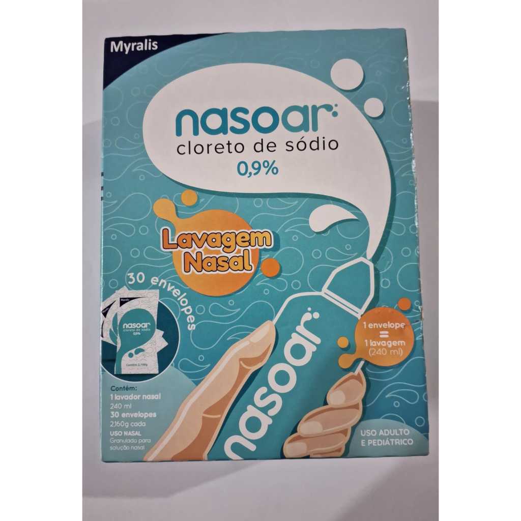 Nasoar 0,9% Descongestionante 30 envelopes + Lavador Nasal 240ml Nasoar ...