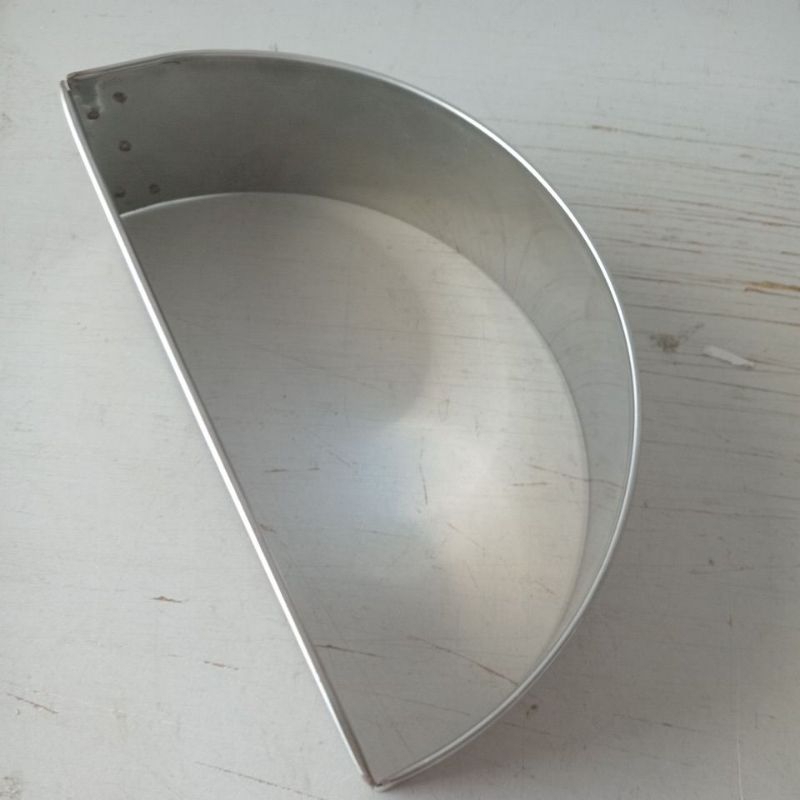 ARO CORTADOR 1 DOBRA MEIA LUA MASSA FOGASSA PASTEL BOLO 20x5 INOX ...