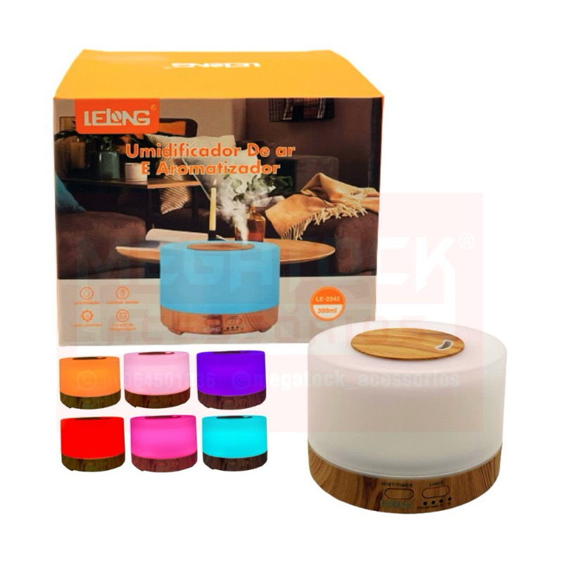 Umidificador de Ar e Aromatizador LELONG LE-2342 | Shopee Brasil